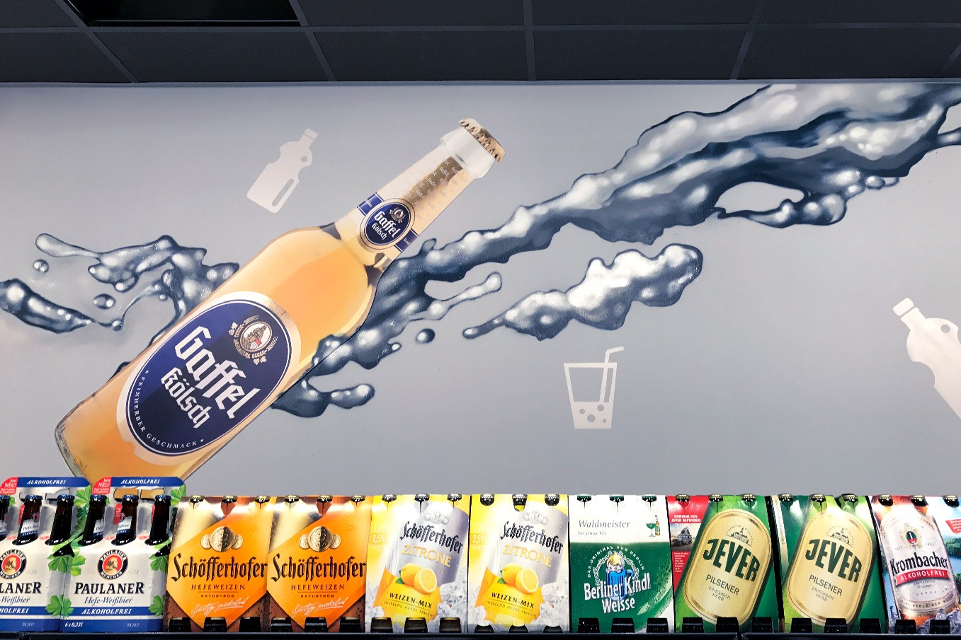 REWE Köln — agentur artmos4 graffitiauftrag und Graffitikünstler