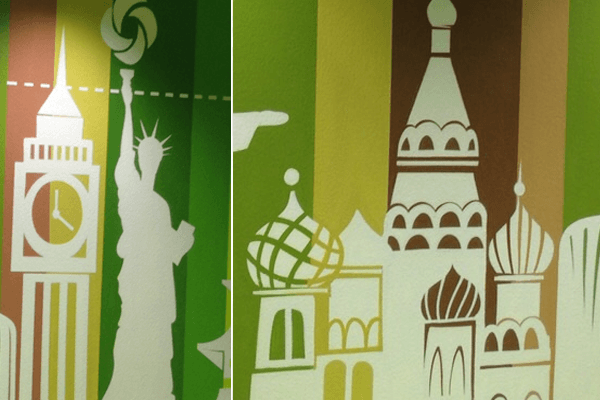 Kreative Wandgestaltung für die Samsonite GmbH — agentur artmos4 ...